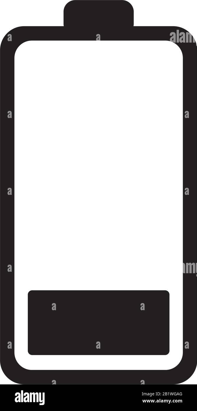Low and full Battery charging icon template black color editable. Low ...