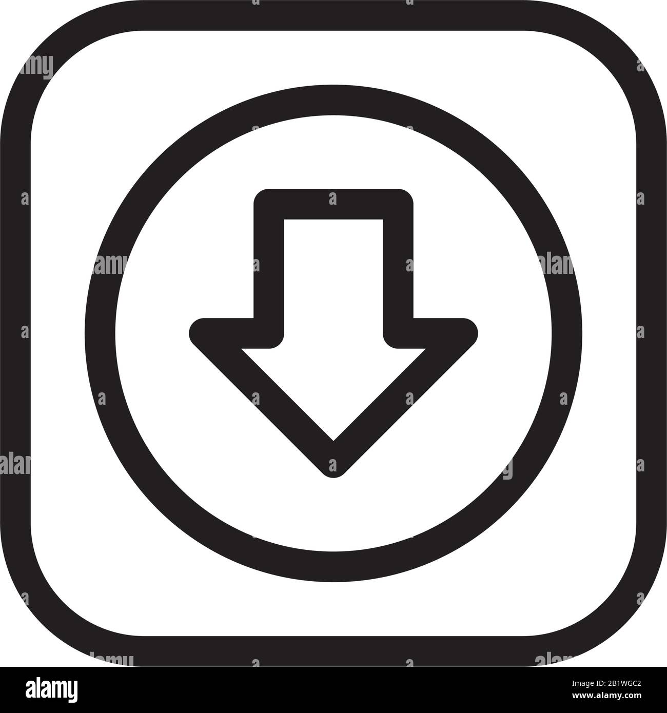 Download file icon template black color editable. Download file icon ...