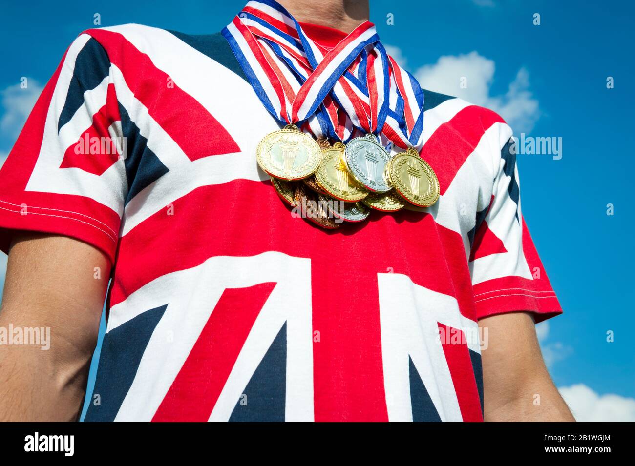Man wearing union jack hi-res stock photography and images - Alamy