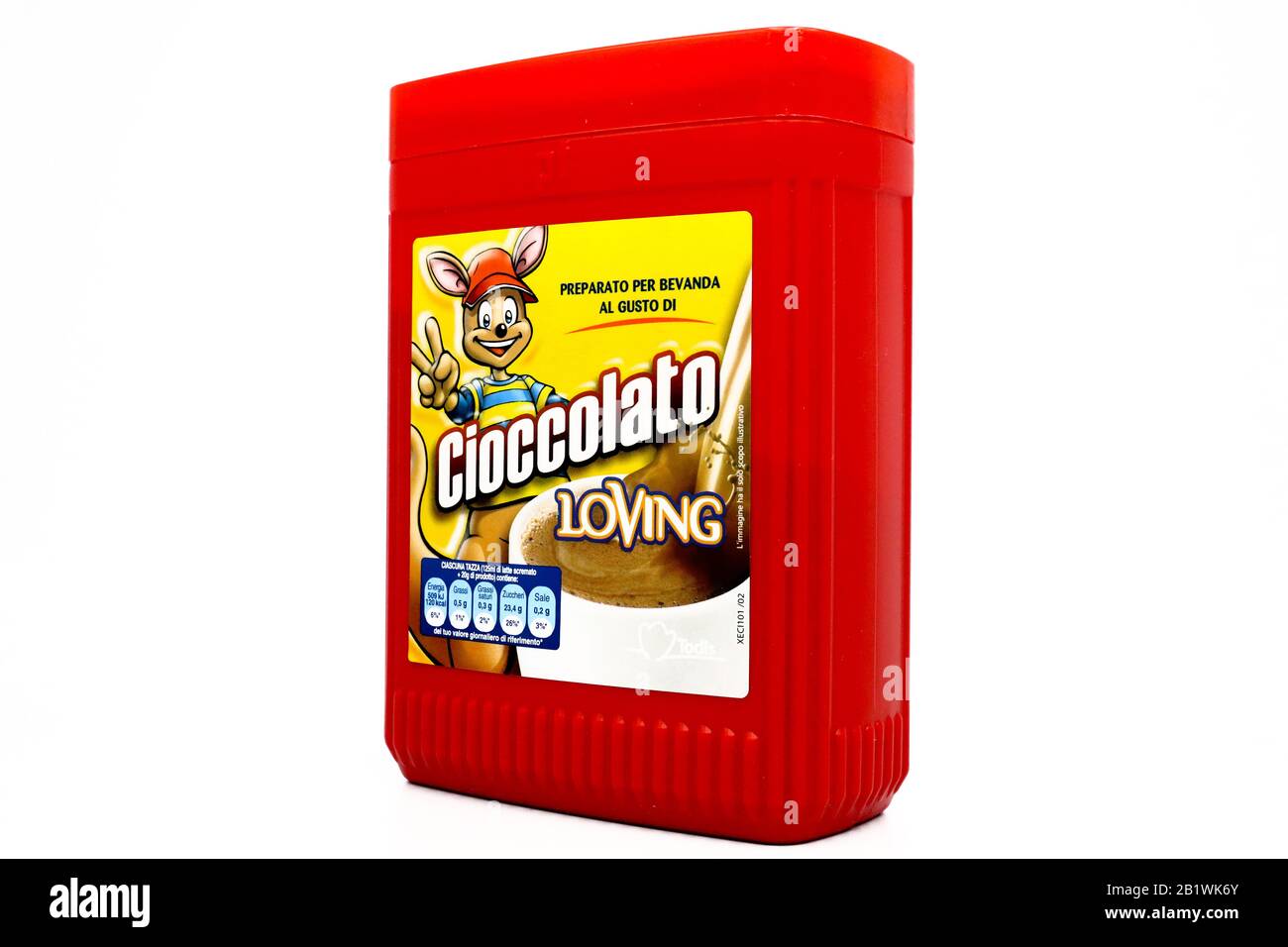 LOVING Instant Chocolate Cocoa Drink Powder Stock Photo - Alamy