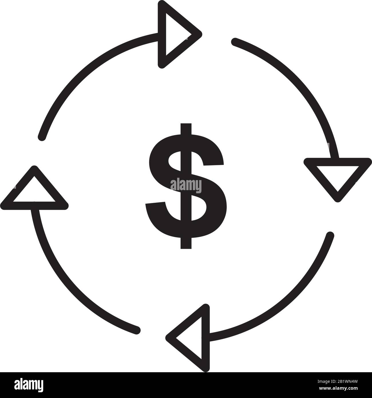 Money Exchange Transfer money icon template black color editable. Money ...