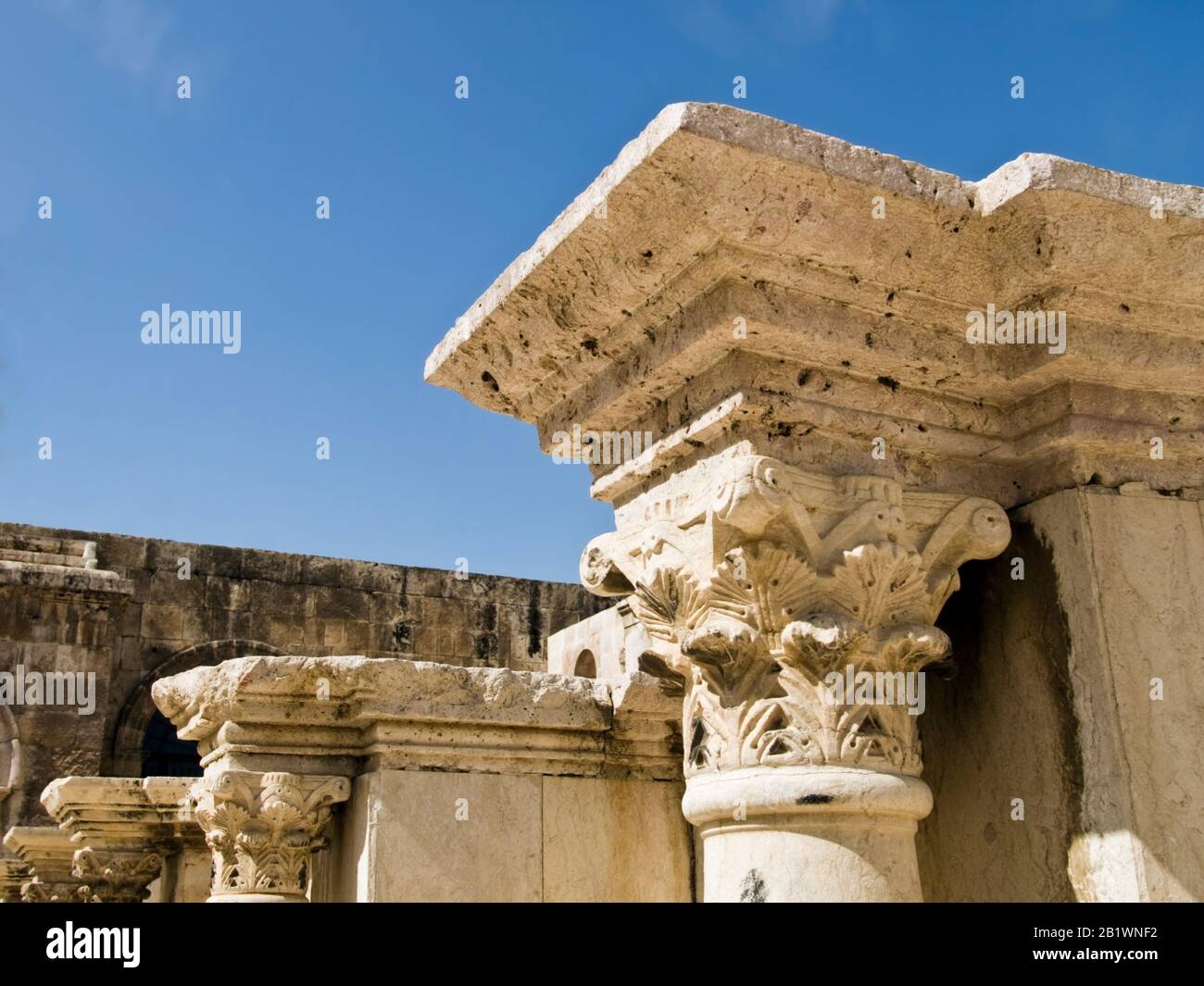 Detail of Roman amphitheater, Corinth capital Stock Photo - Alamy