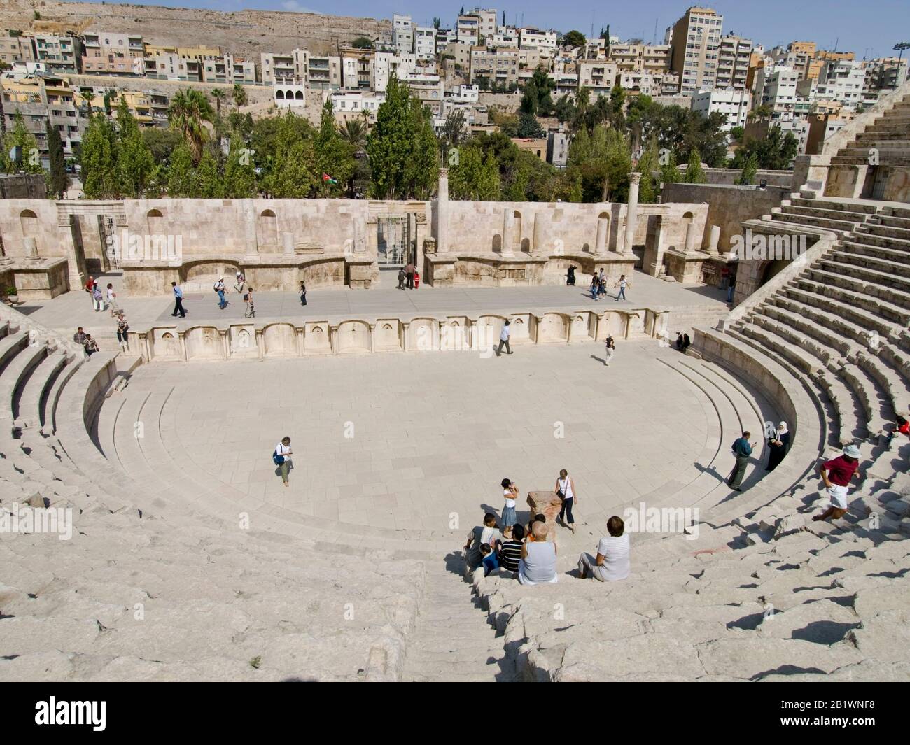 Roman amphitheater in Amman, Jordan Stock Photo - Alamy