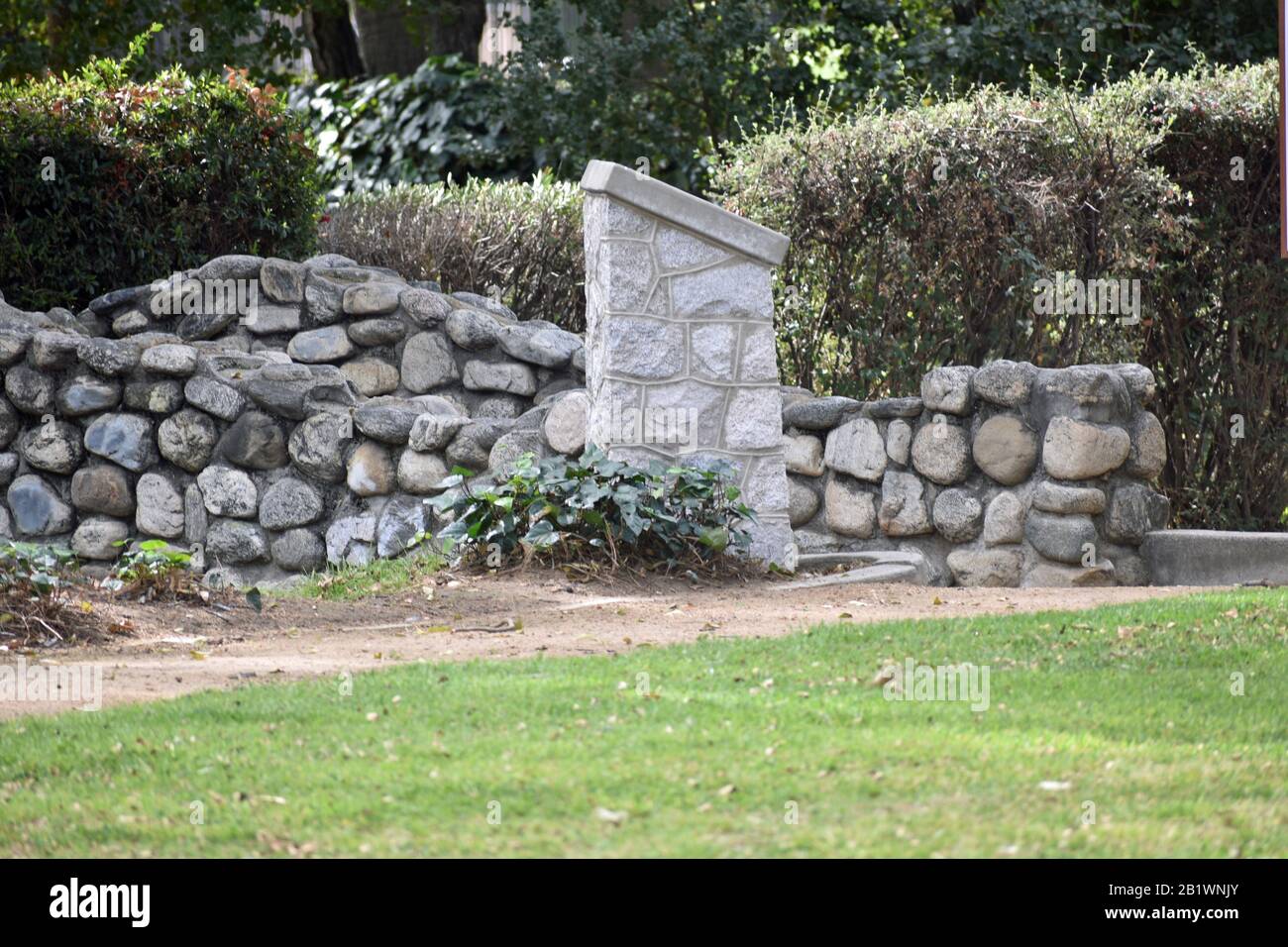 Rock Bridge over Stream Bed Stock Photo - Alamy