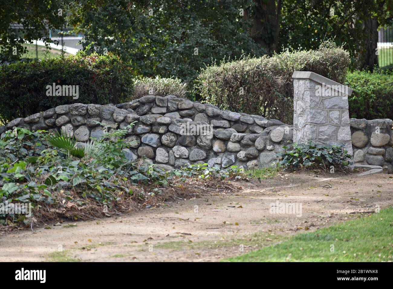 Rock Bridge over Stream Bed Stock Photo - Alamy