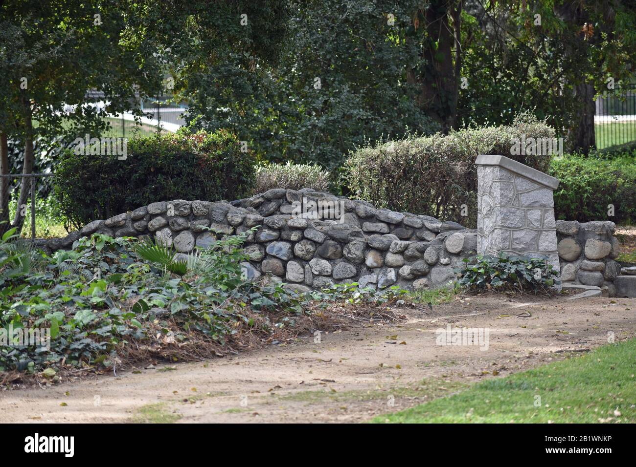 Rock Bridge over Stream Bed Stock Photo - Alamy