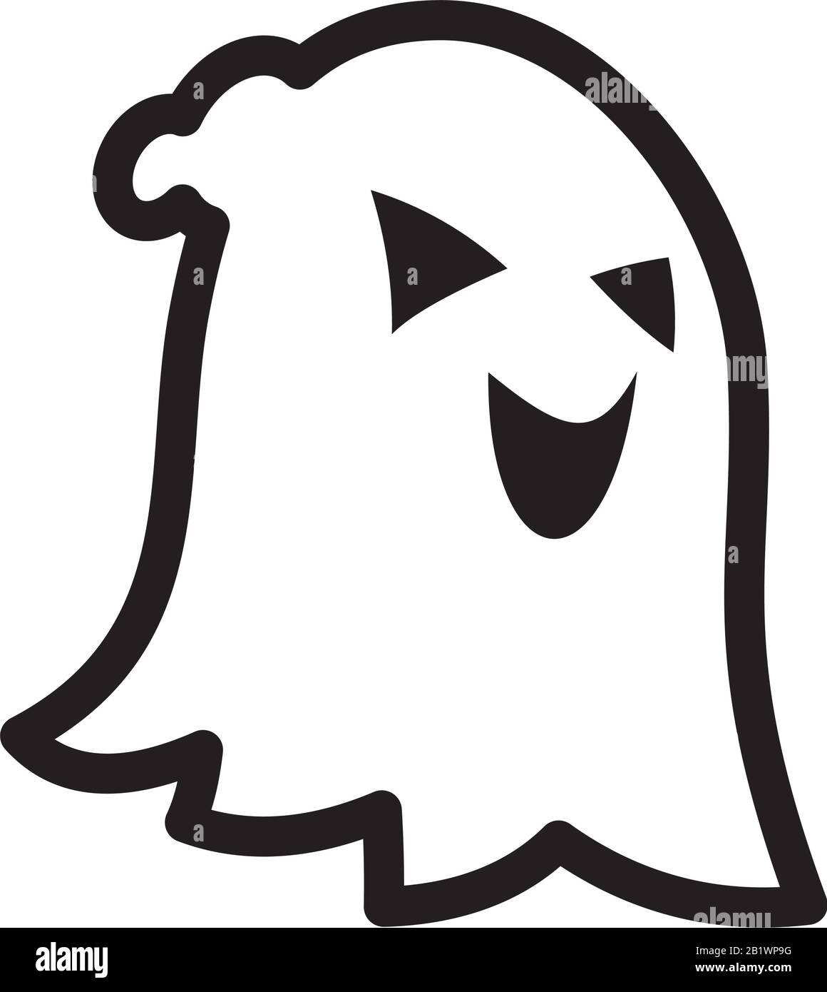 ghost icon template black color editable. ghost icon line icon symbol ...