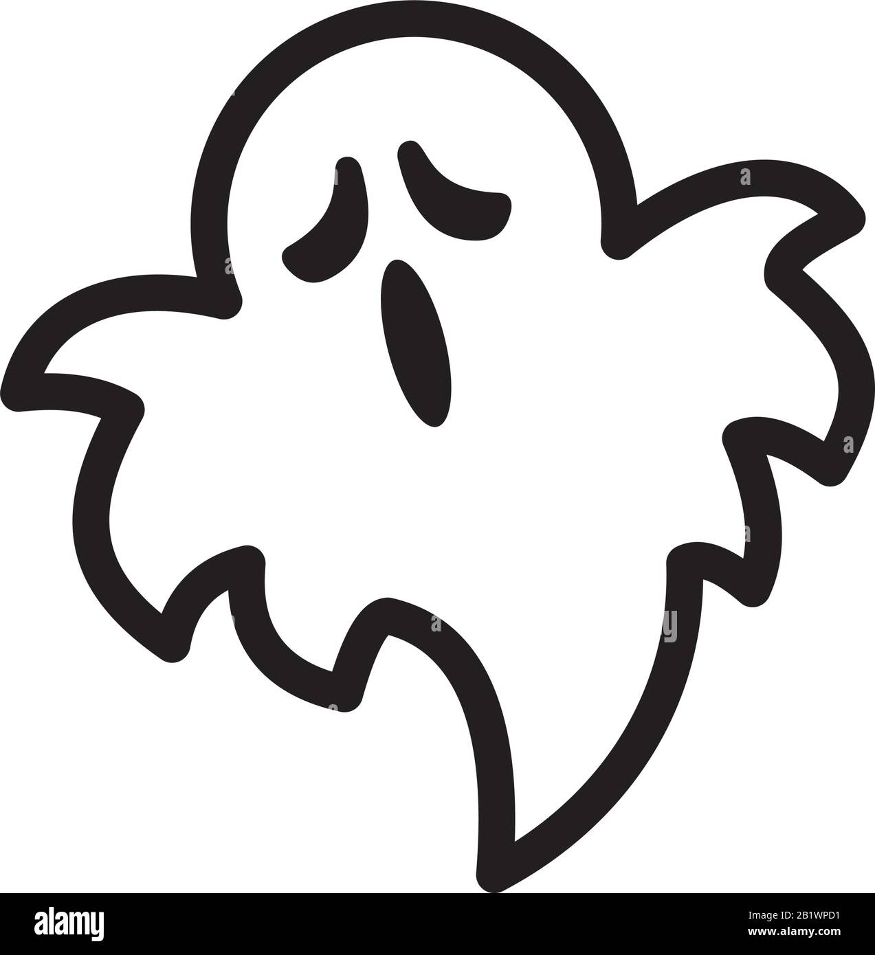 ghost icon template black color editable. ghost icon line icon symbol ...