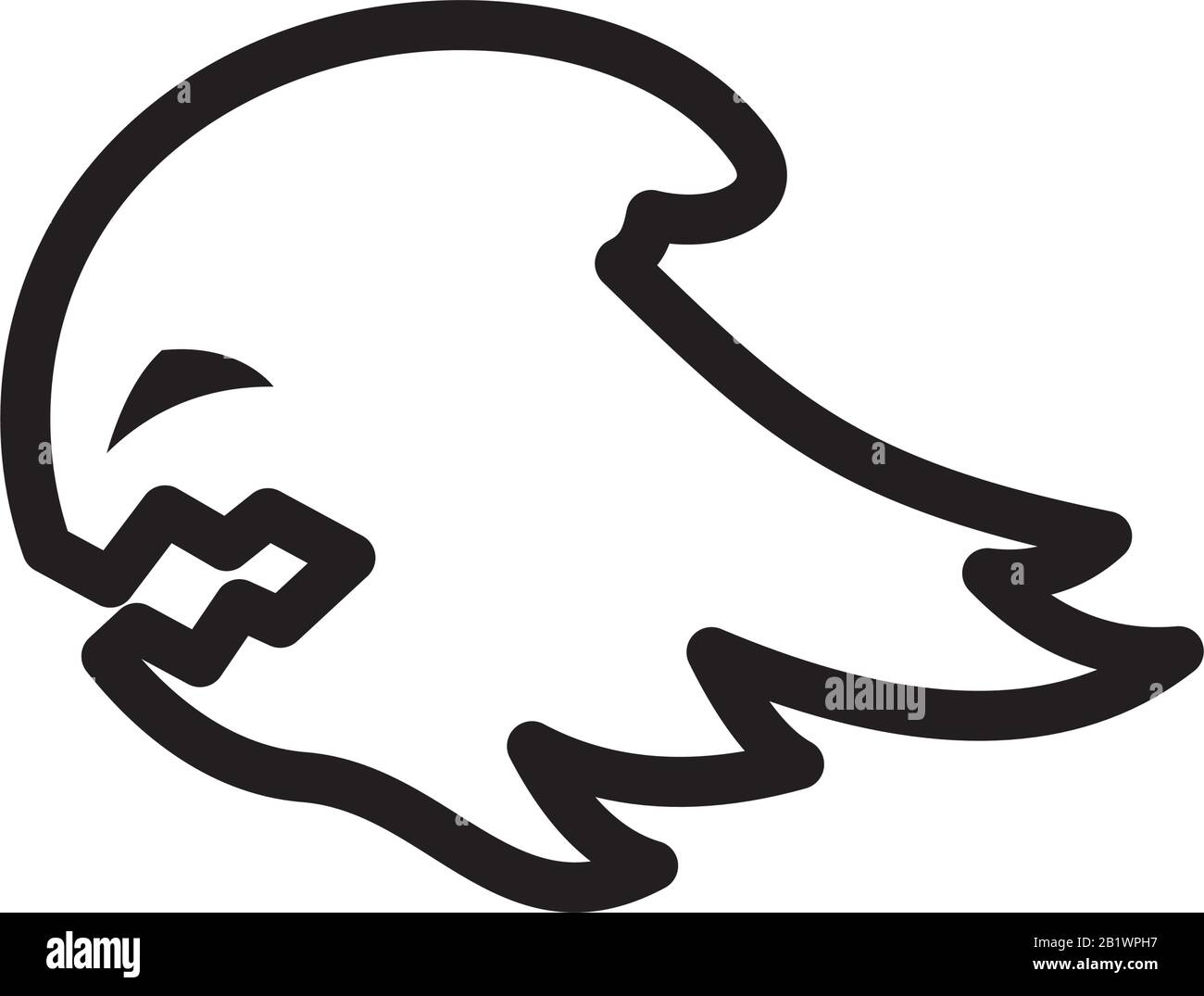 ghost icon template black color editable. ghost icon line icon symbol ...