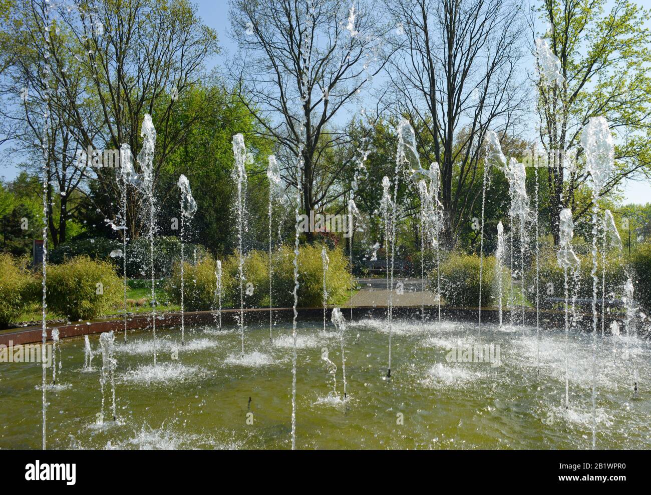 Berlin, water fountain in a park outdoor Stock Photo - Alamy