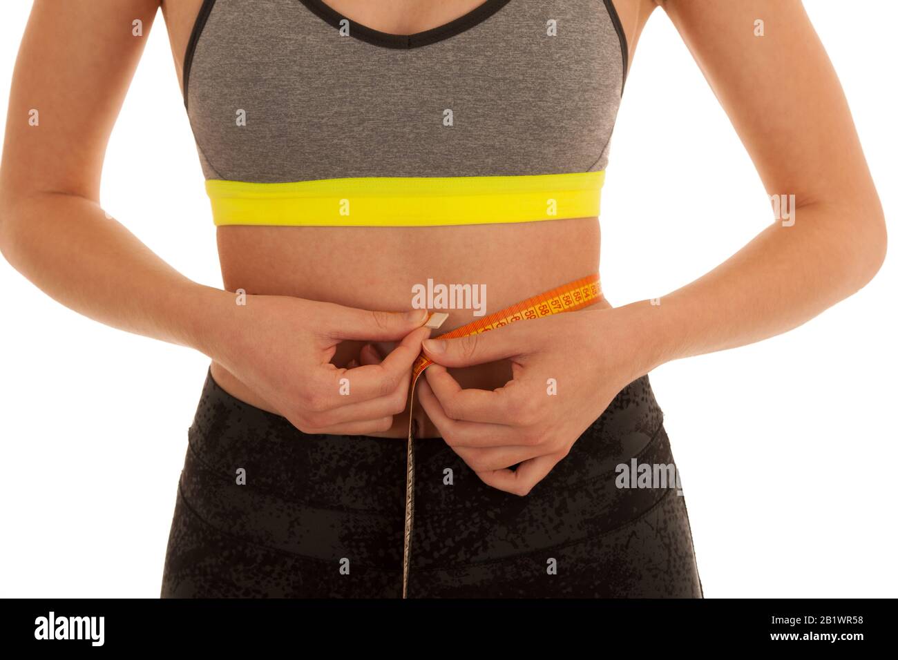Girl measuring waste hi-res stock photography and images - Alamy