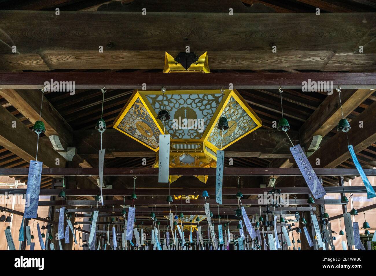 Kyoto, Japan, August 18, 2019 – Furin (wind bells) hanging at the ...