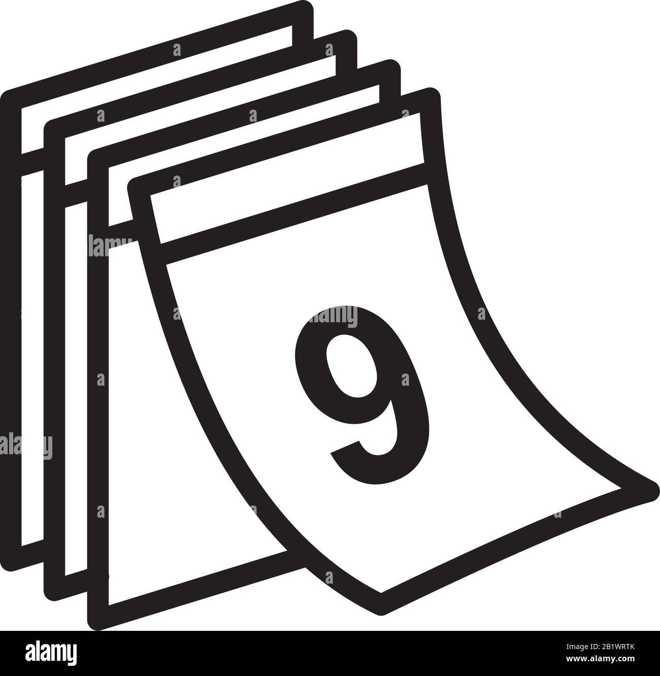 Calendar date, Date notes business, office event icon template black ...