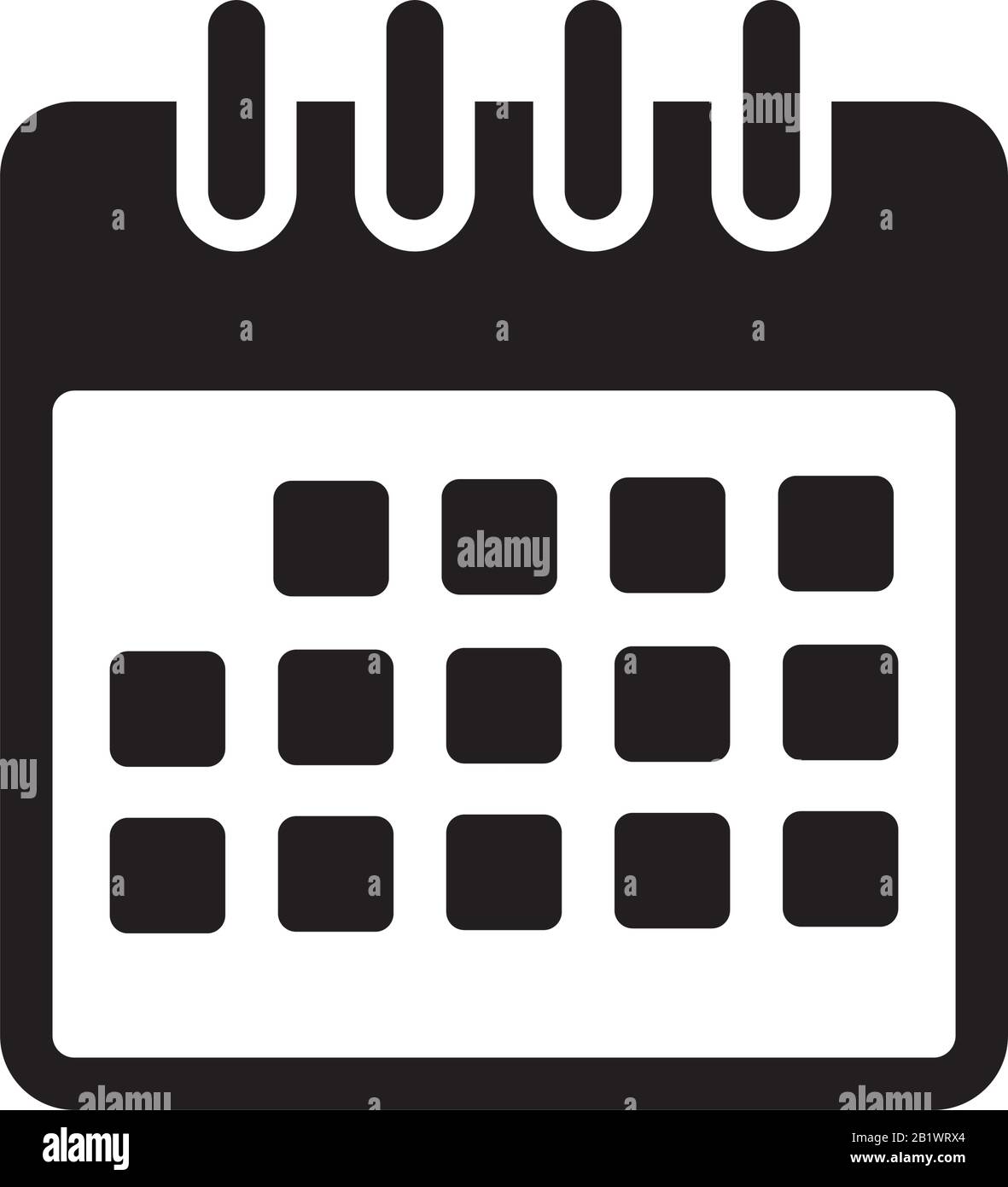 Calendar date, Date notes business, office event icon template black ...
