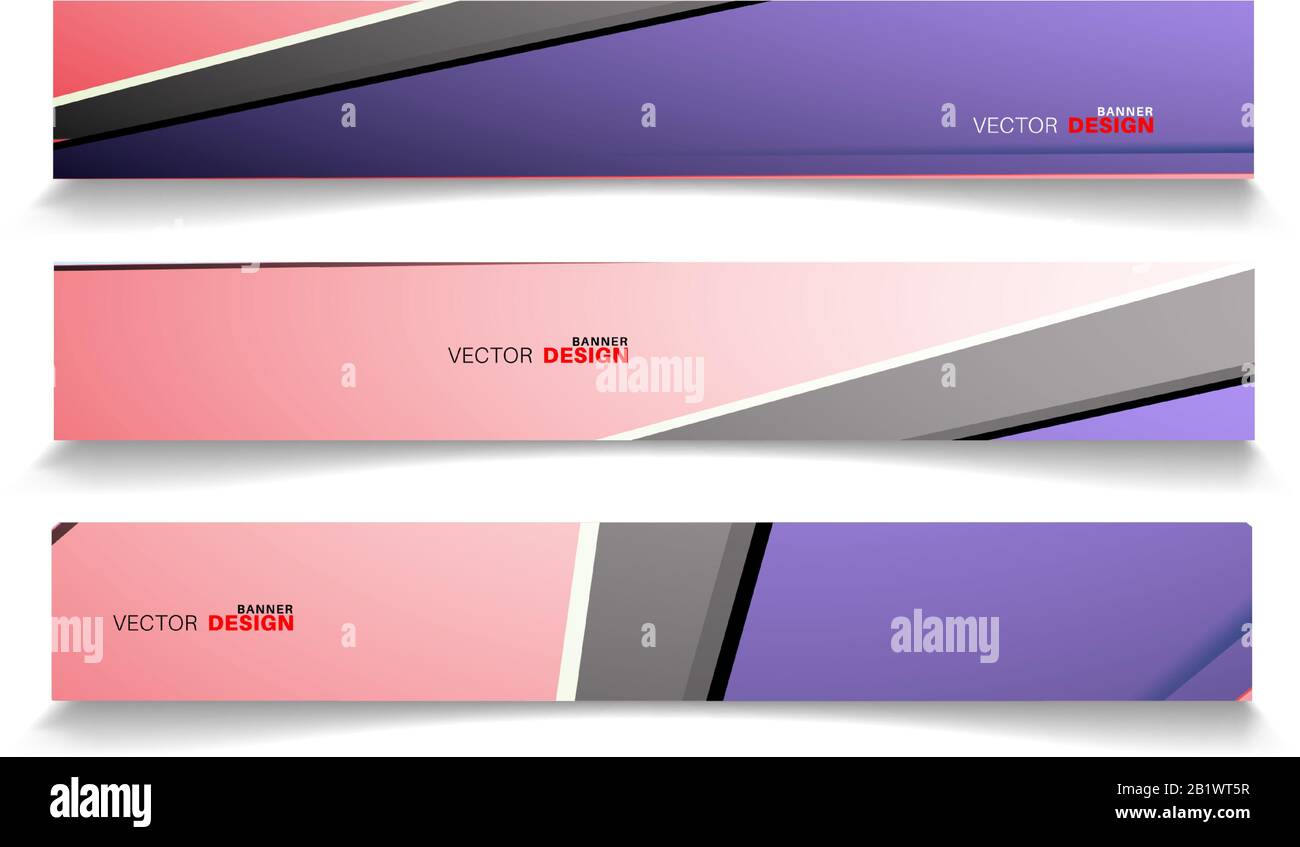 Vector banners arranged for your design, Abstract background ...