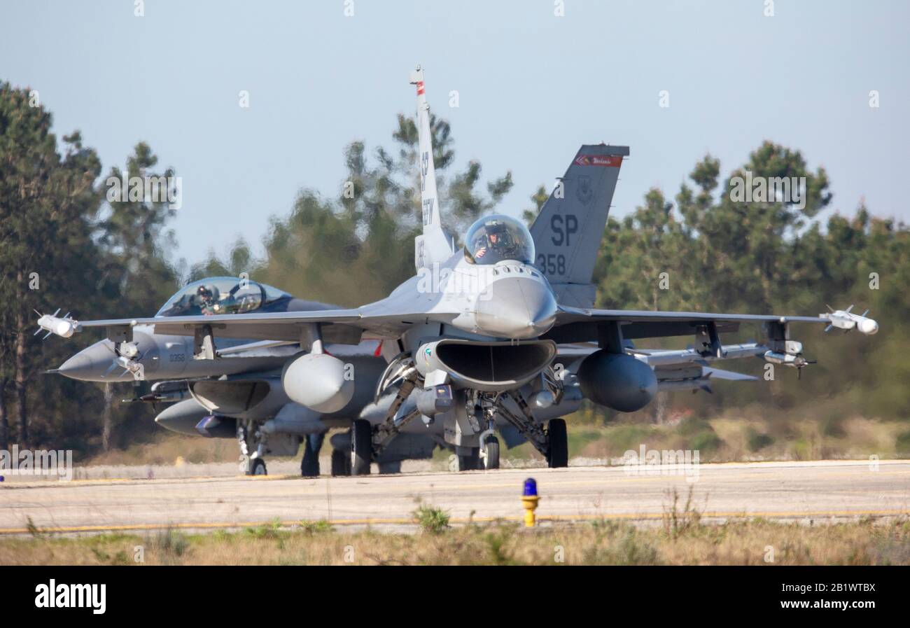 An F-16c Fighting Falcon from the 480th Fighter Squadron, Spangdahlem ...