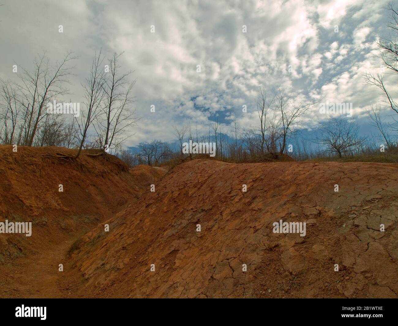 beautiful view of clay soil in a quarry Stock Photo - Alamy