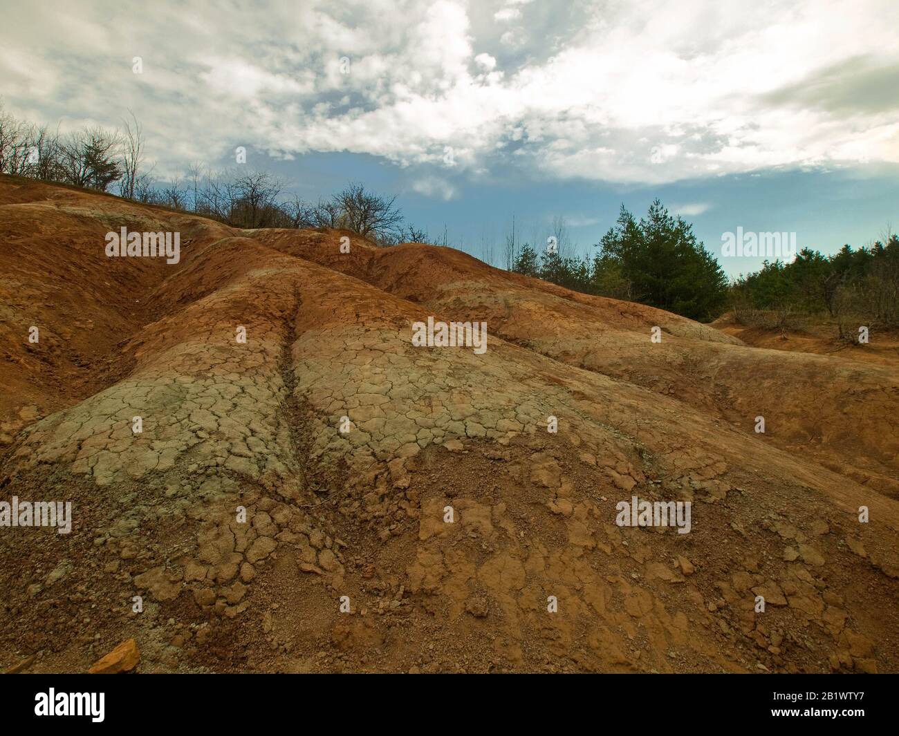 beautiful view of clay soil in a quarry Stock Photo - Alamy