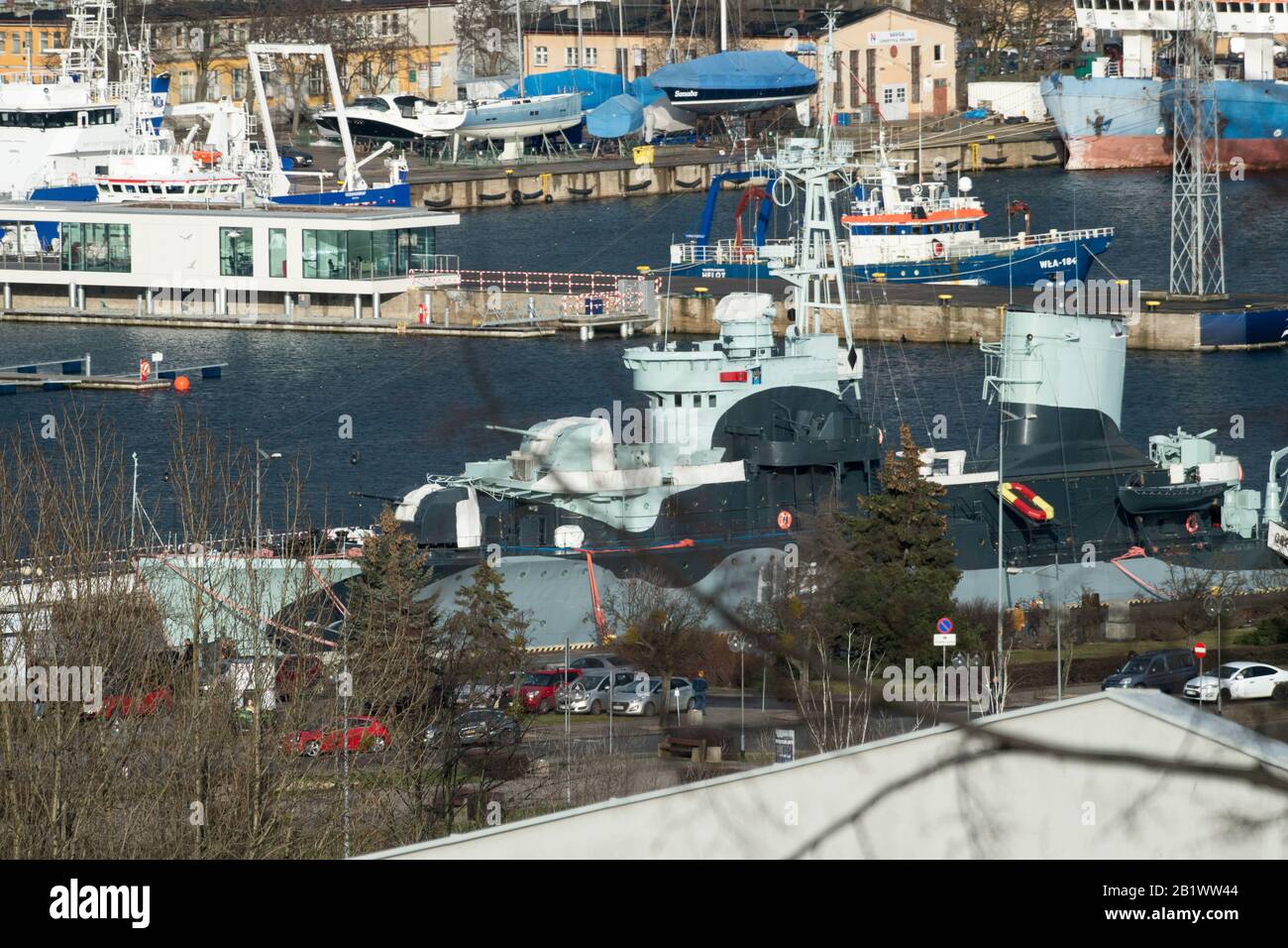 Museum ship ORP Blyskawica is a Grom class destroyer which served in ...