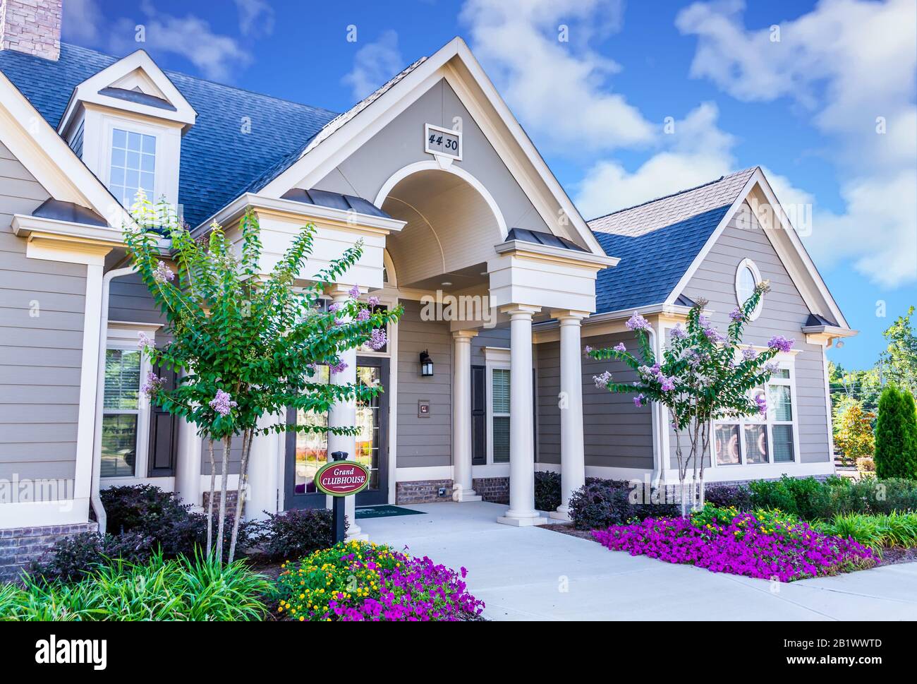 Clubhouse in Condo Complex Stock Photo - Alamy