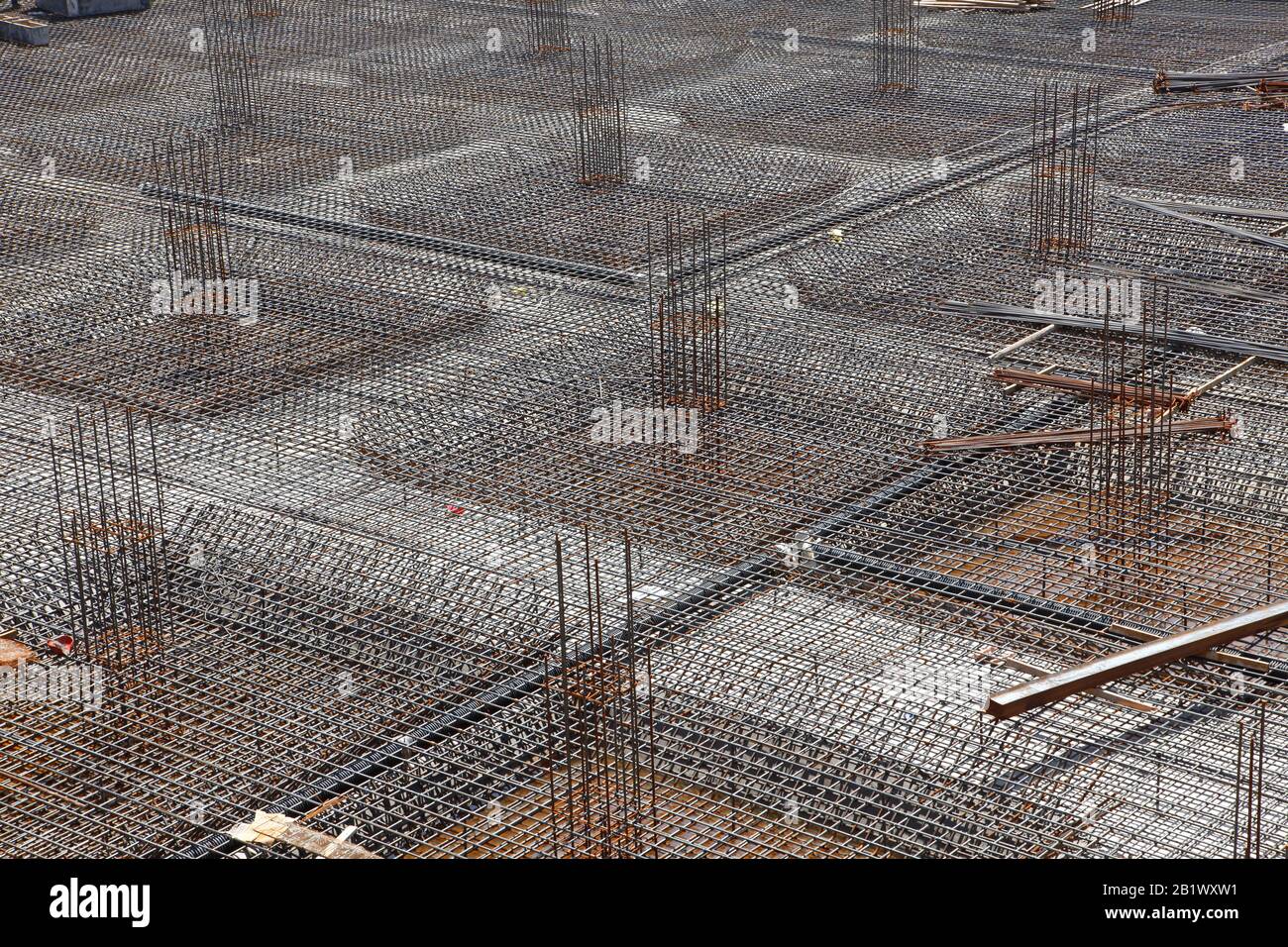 Urban construction buildings foundation Stock Photo - Alamy