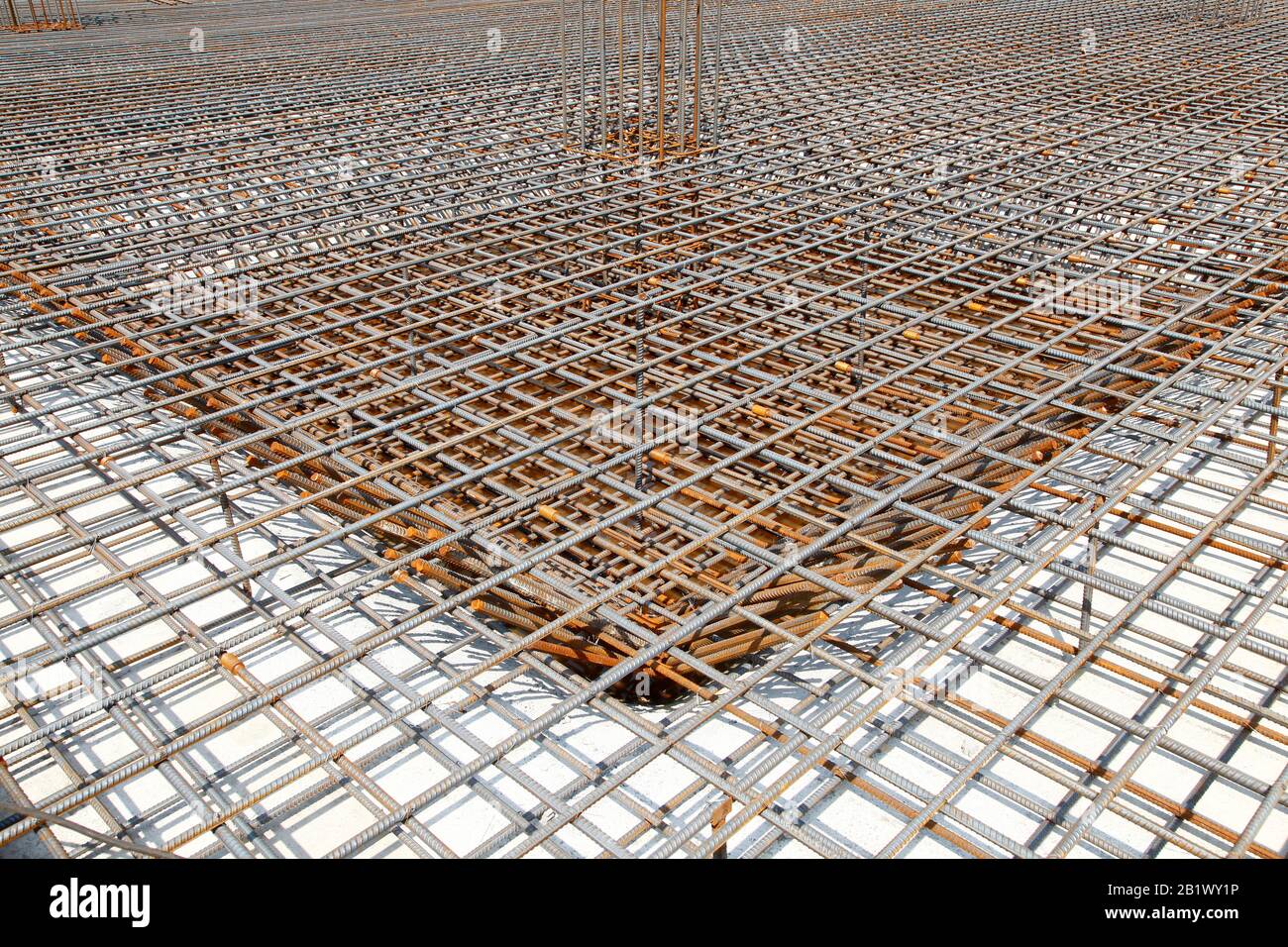 Urban construction buildings foundation Stock Photo - Alamy
