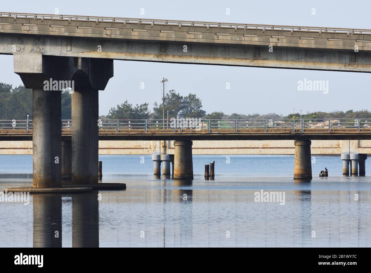 Bridges Crossing The Great Brak River Stock Photo - Alamy