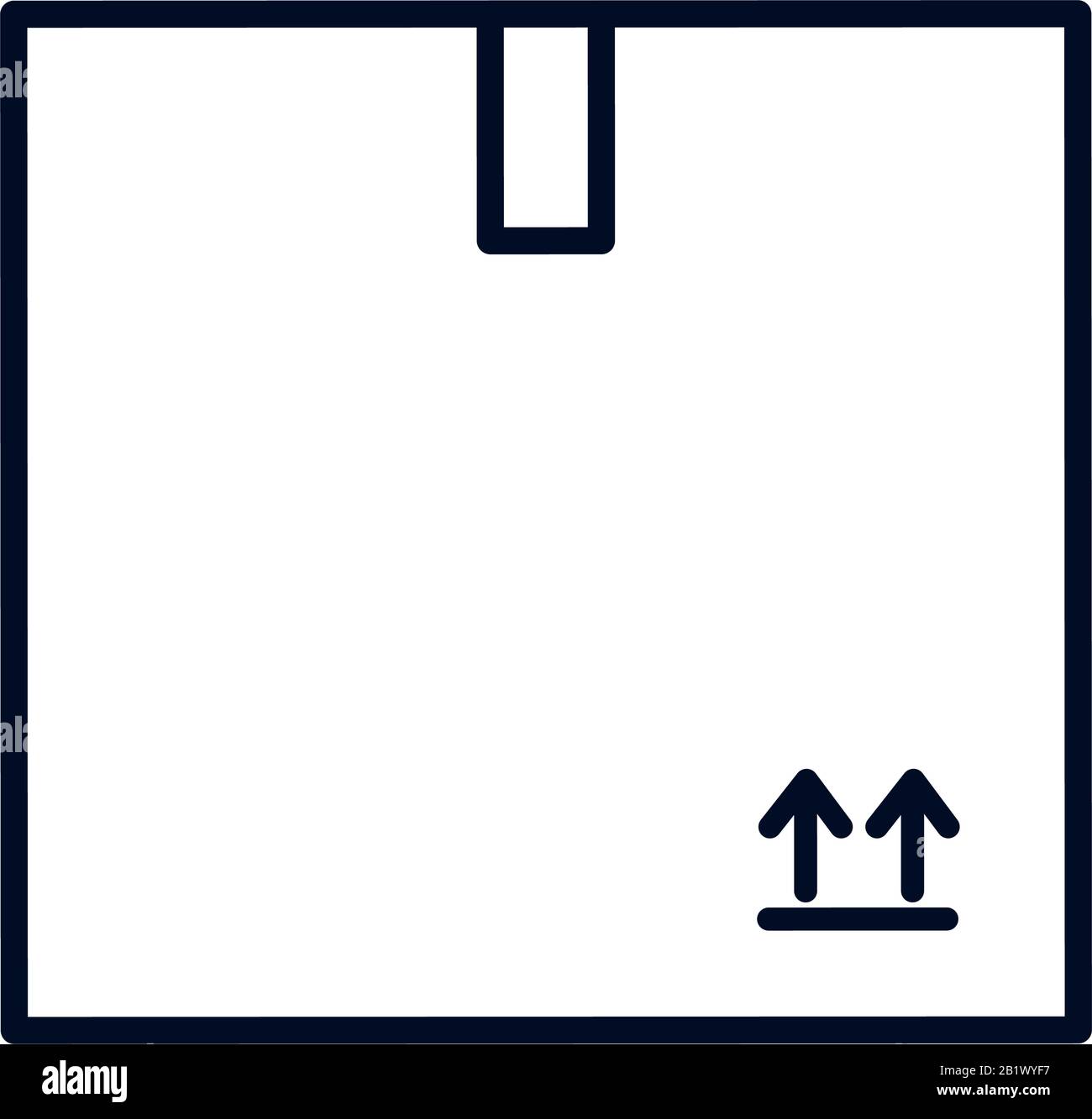 Box line style icon design, Delivery logistics transportation shipping ...