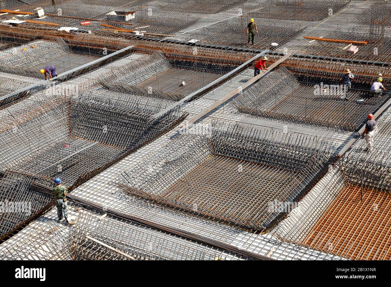 Urban construction buildings foundation Stock Photo - Alamy