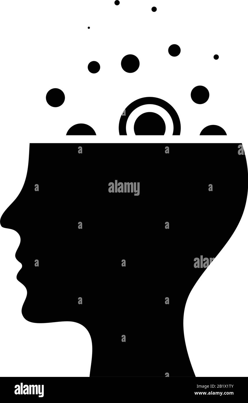 Collecting ideas black icon, concept illustration, vector flat symbol ...