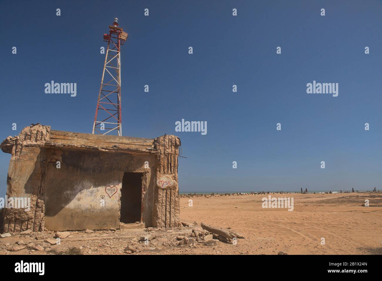 Lighthouse at Punta Gallinas, the northernmost tip of South America ...