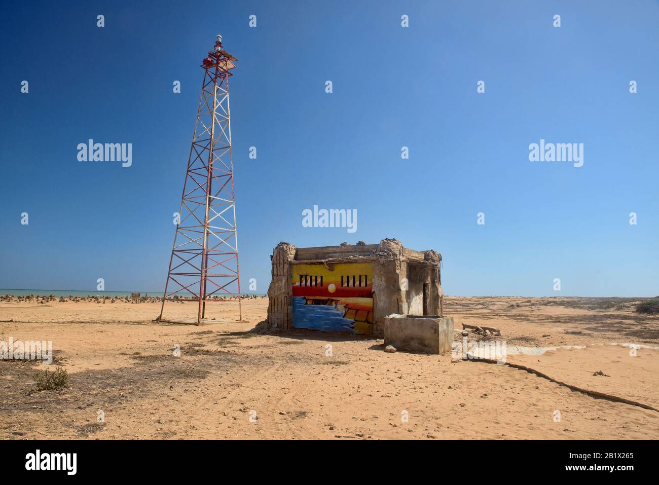 Lighthouse at Punta Gallinas, the northernmost tip of South America ...