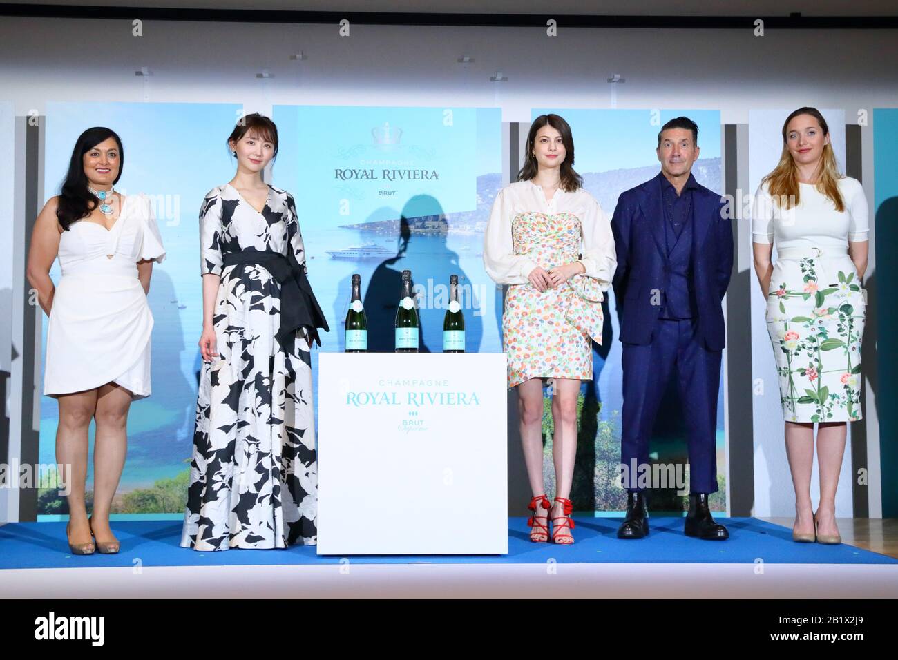 (L-R) Japanese model Maggy, TV personality Nonoka Ono and Italian TV ...