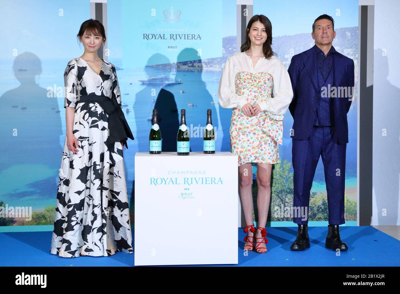 (L-R) Japanese model Maggy, TV personality Nonoka Ono and Italian TV ...