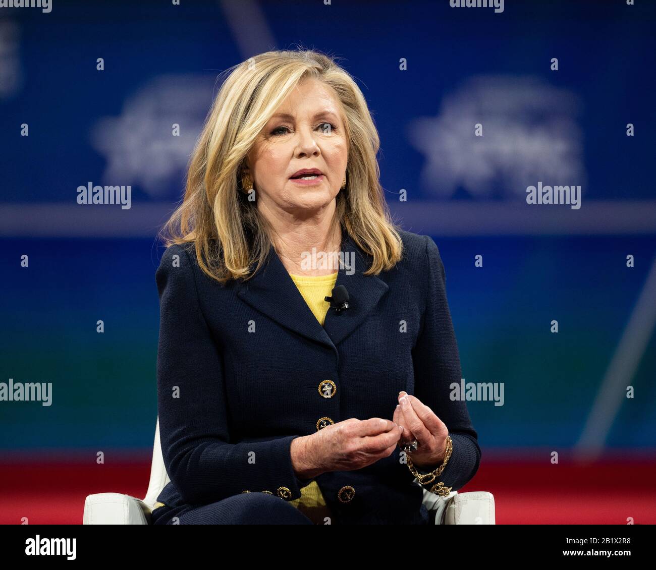 U.S. Senator Marsha Blackburn (R-TN) speaks during the Conservative ...