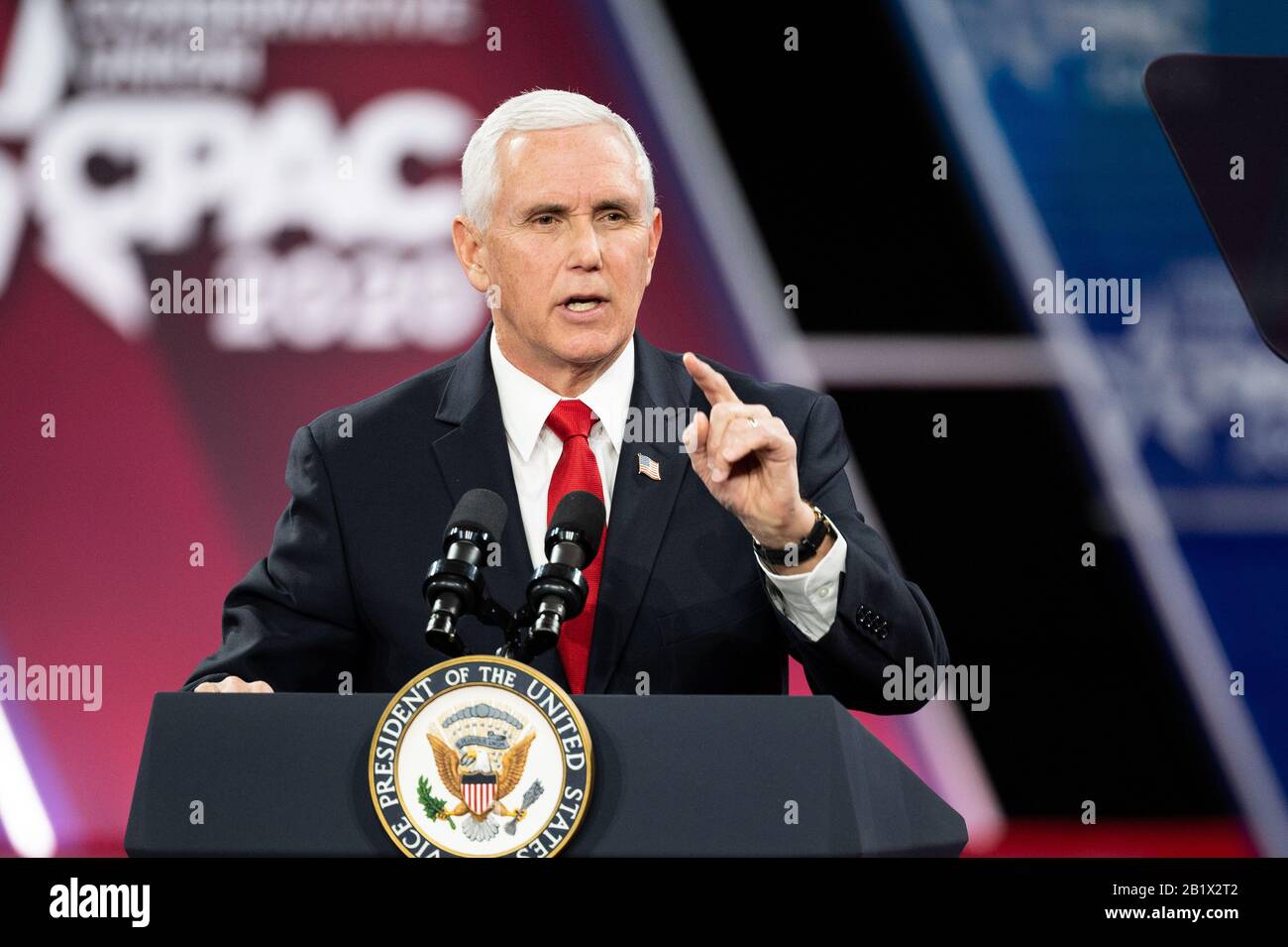 Vice President Mike Pence speaks during the Conservative Political ...