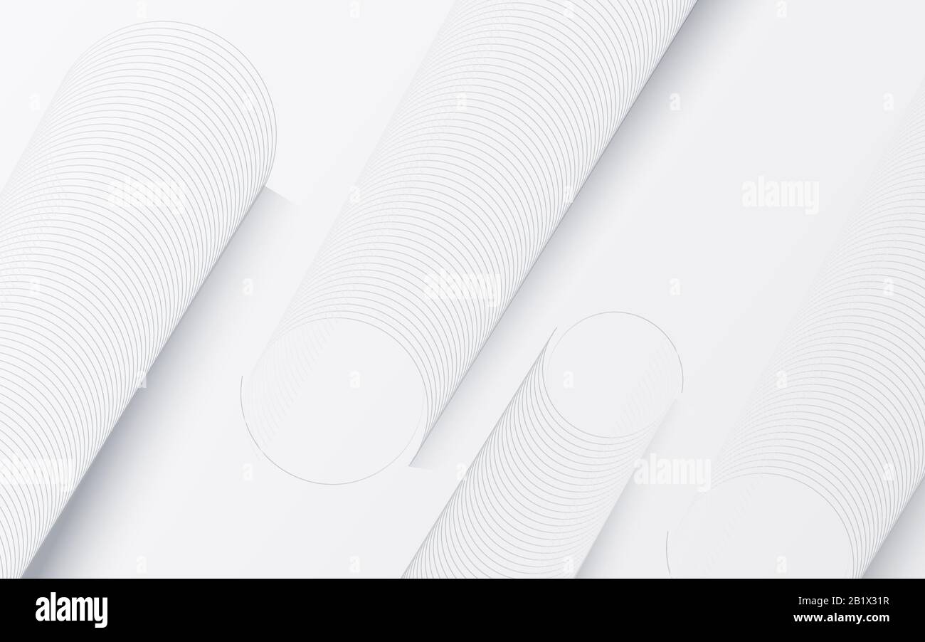 Abstract white and grey repeating circle with minimal style. Vector ...