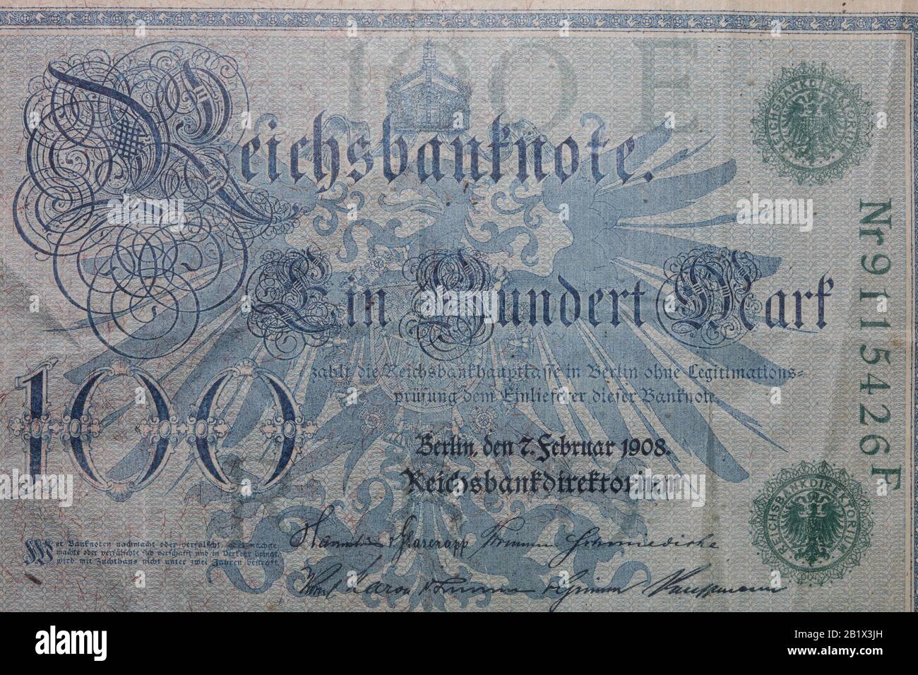 Old original german money macro background fifty megapixels stock ...