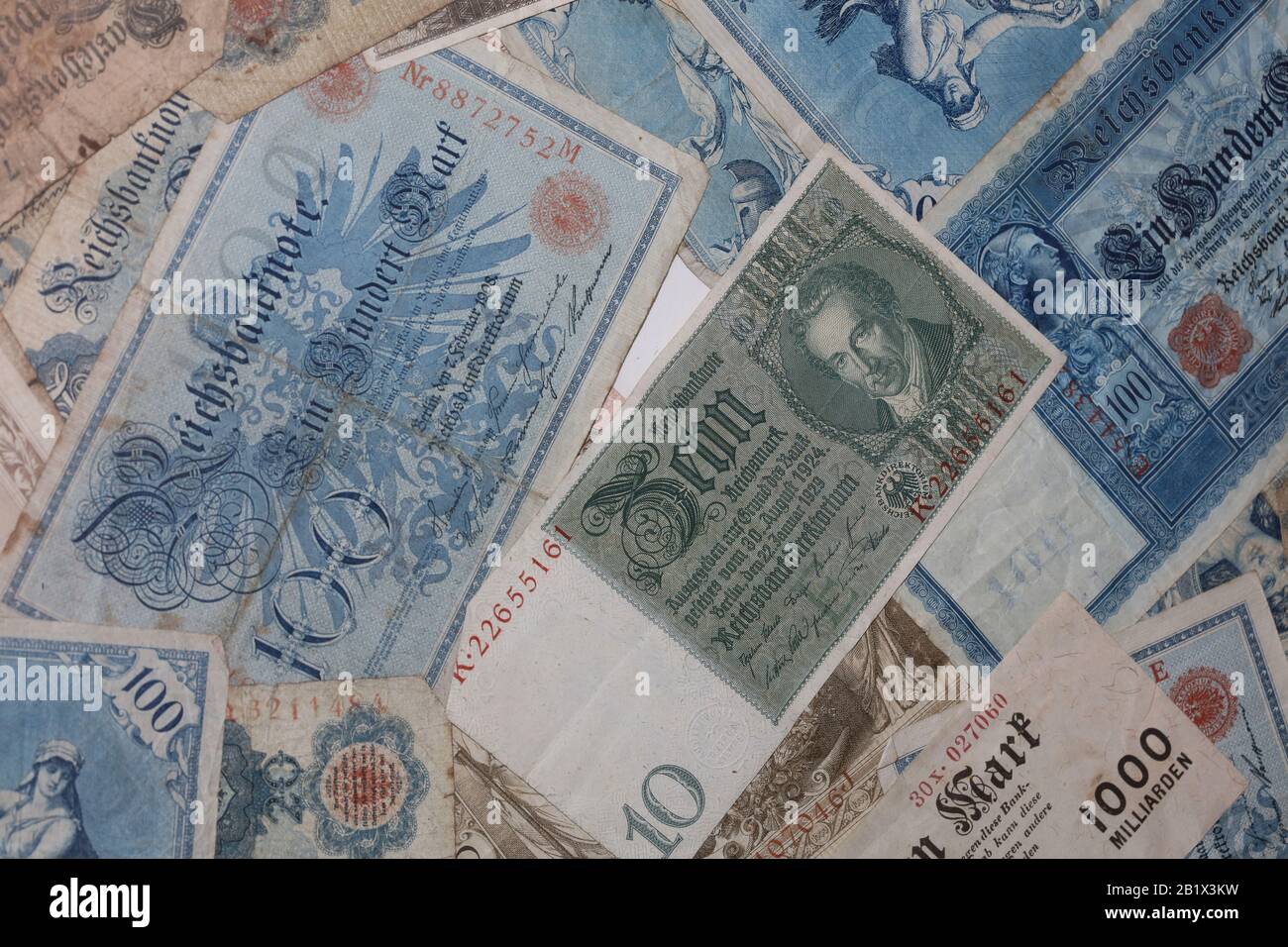 Old original german money macro background fifty megapixels stock ...
