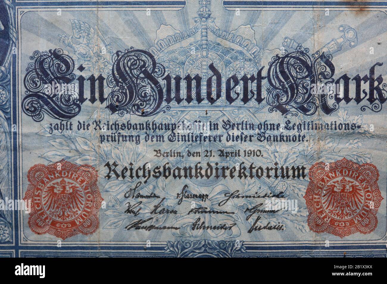Old original german money macro background fifty megapixels stock ...