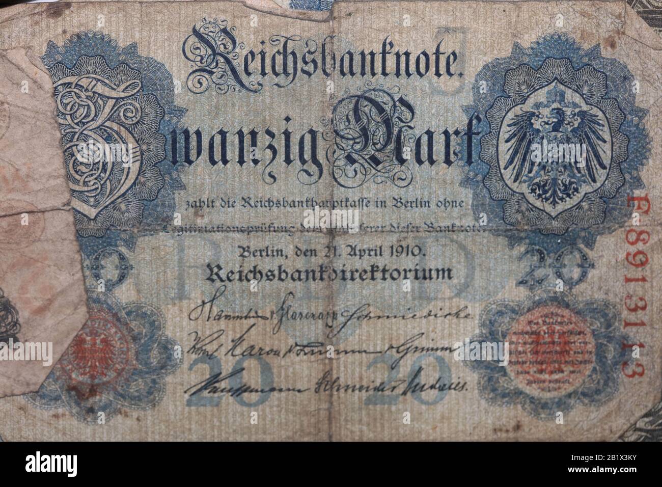 Old original german money macro background fifty megapixels stock ...