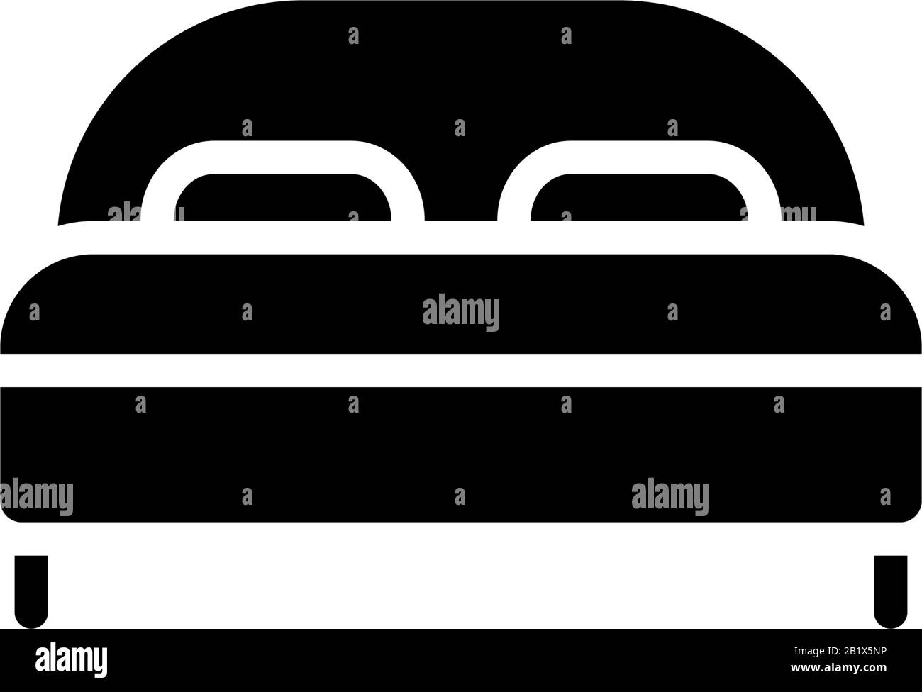 Bed icon design vector template Stock Vector Image & Art - Alamy