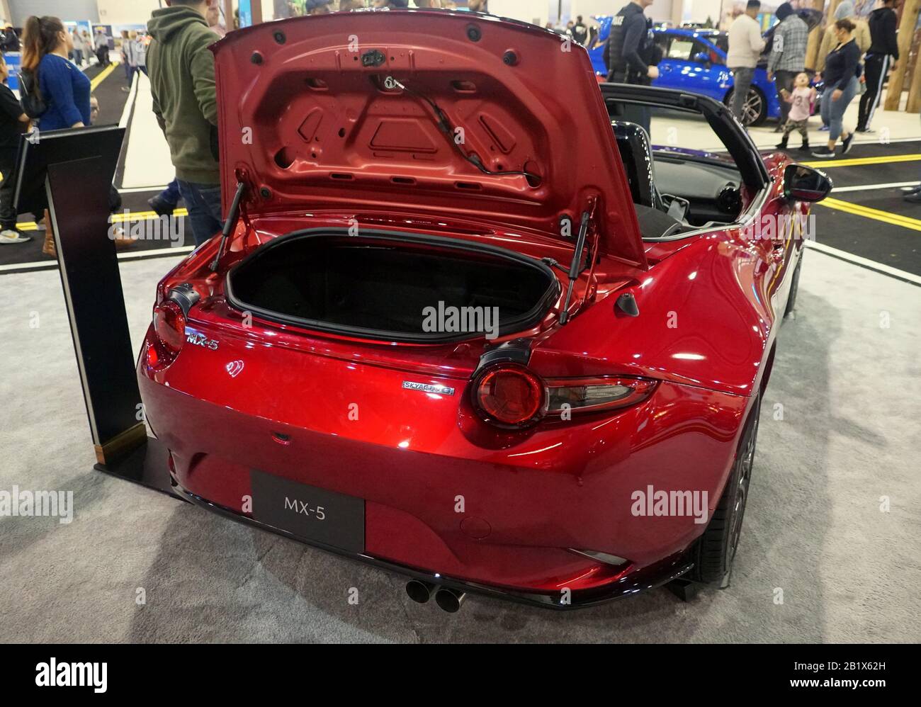 Philadelphia, Pennsylvania, U.S.A - February 9, 2020 - The trunk of the ...