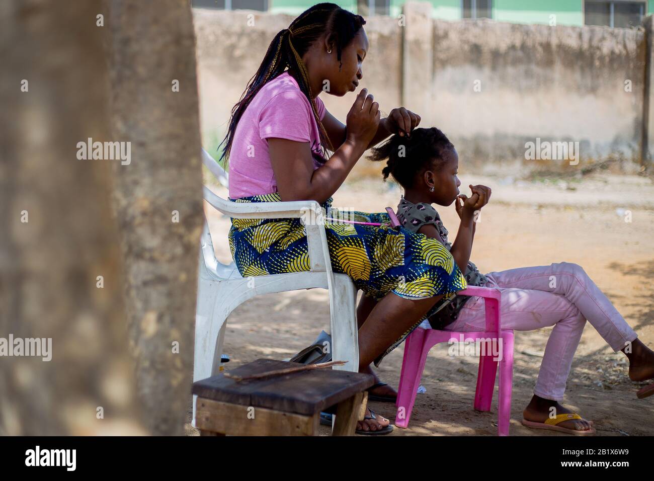 Hair plaits hi-res stock photography and images - Alamy