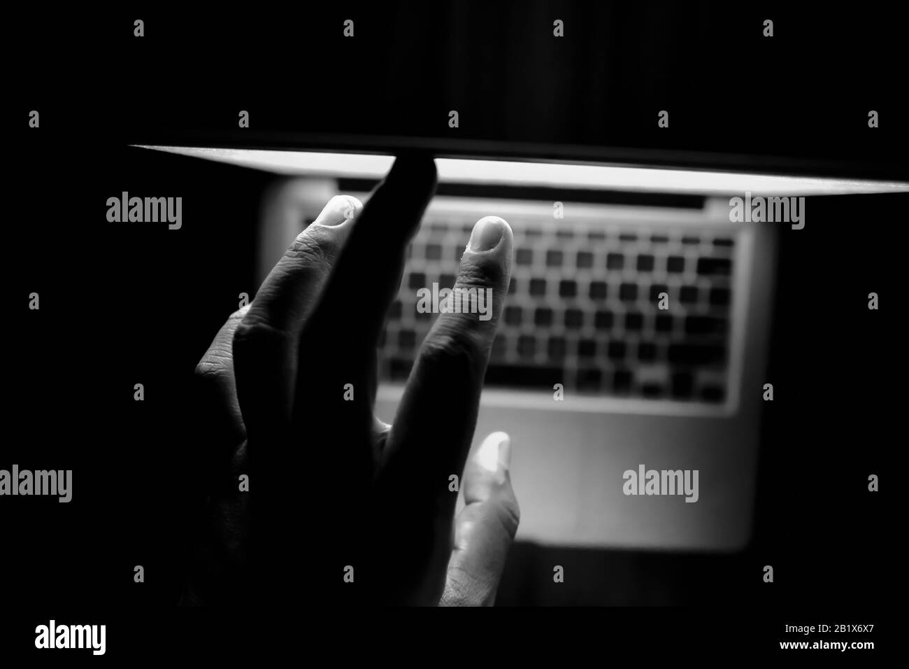 Hacker Black and White Stock Photos & Images - Alamy