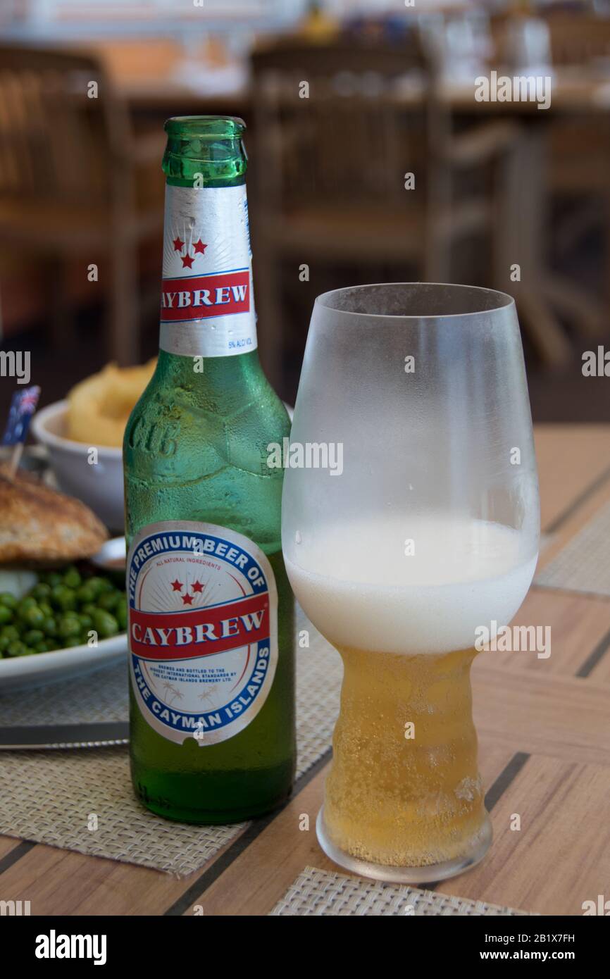 An ice-cold Cayman beer - Caybrew beer of the Cayman Islands Stock ...
