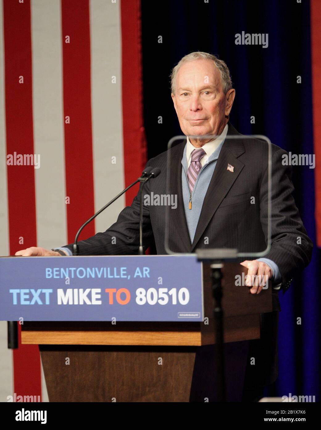 Bentonville, Arkansas, USA. 27th Feb, 2020. Former New York City Mayor ...