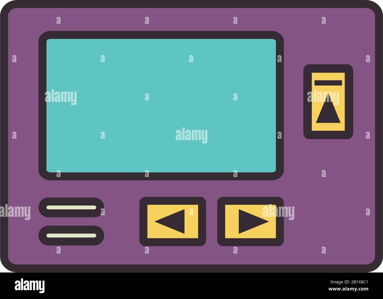 retro mp3 line fill style icon design, Music sound melody song musical ...