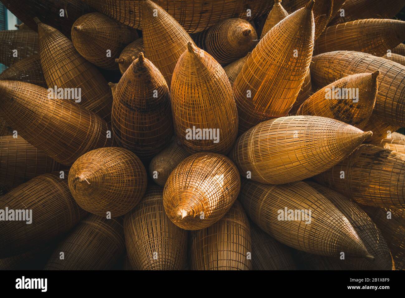 Fish trap equipment for fishermen make from Thu Sy Village, Vietnam ...