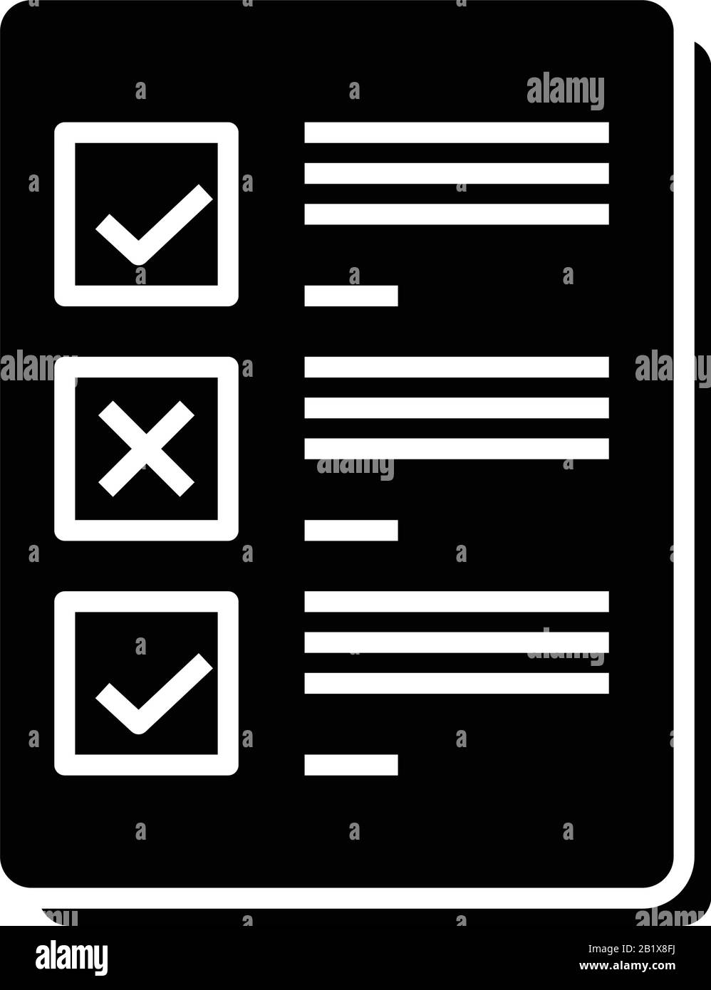 Daily planner black icon, concept illustration, vector flat symbol ...